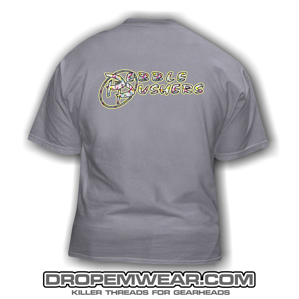PEBBLE PUSHERS SAVED BY THE BELL LOGO SHIRT (GREY) – Drop Em wear clothing