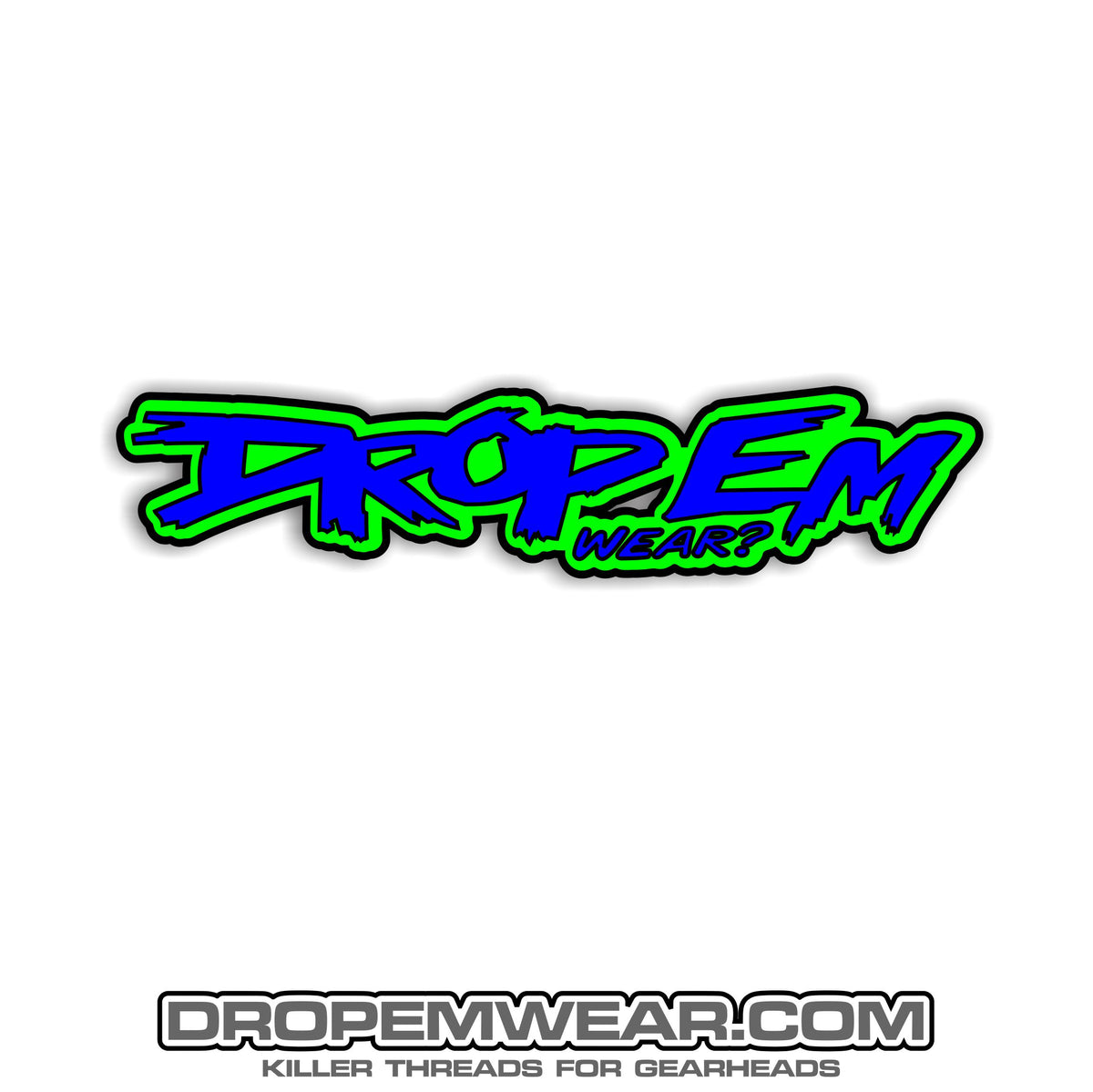 DROP EM WEAR LOGO HAT PIN BLUE/GREEN V1.0 (#2) – Drop Em wear clothing