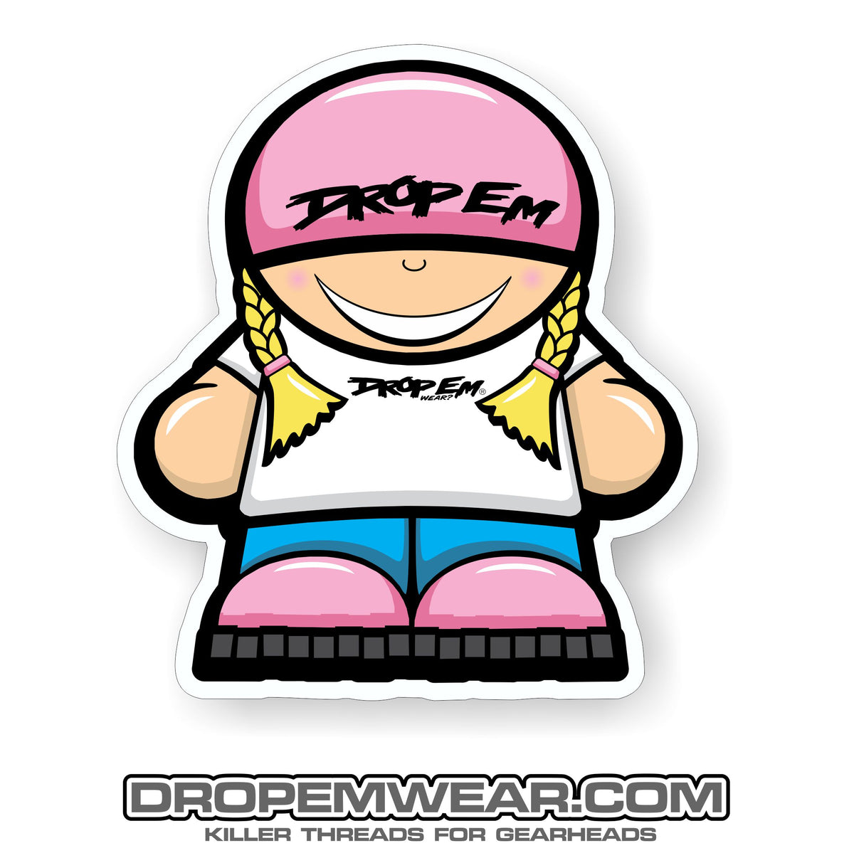 2X3 DROP EM WEAR DUDE FEMALE BLONDE HAIR – Drop Em wear clothing