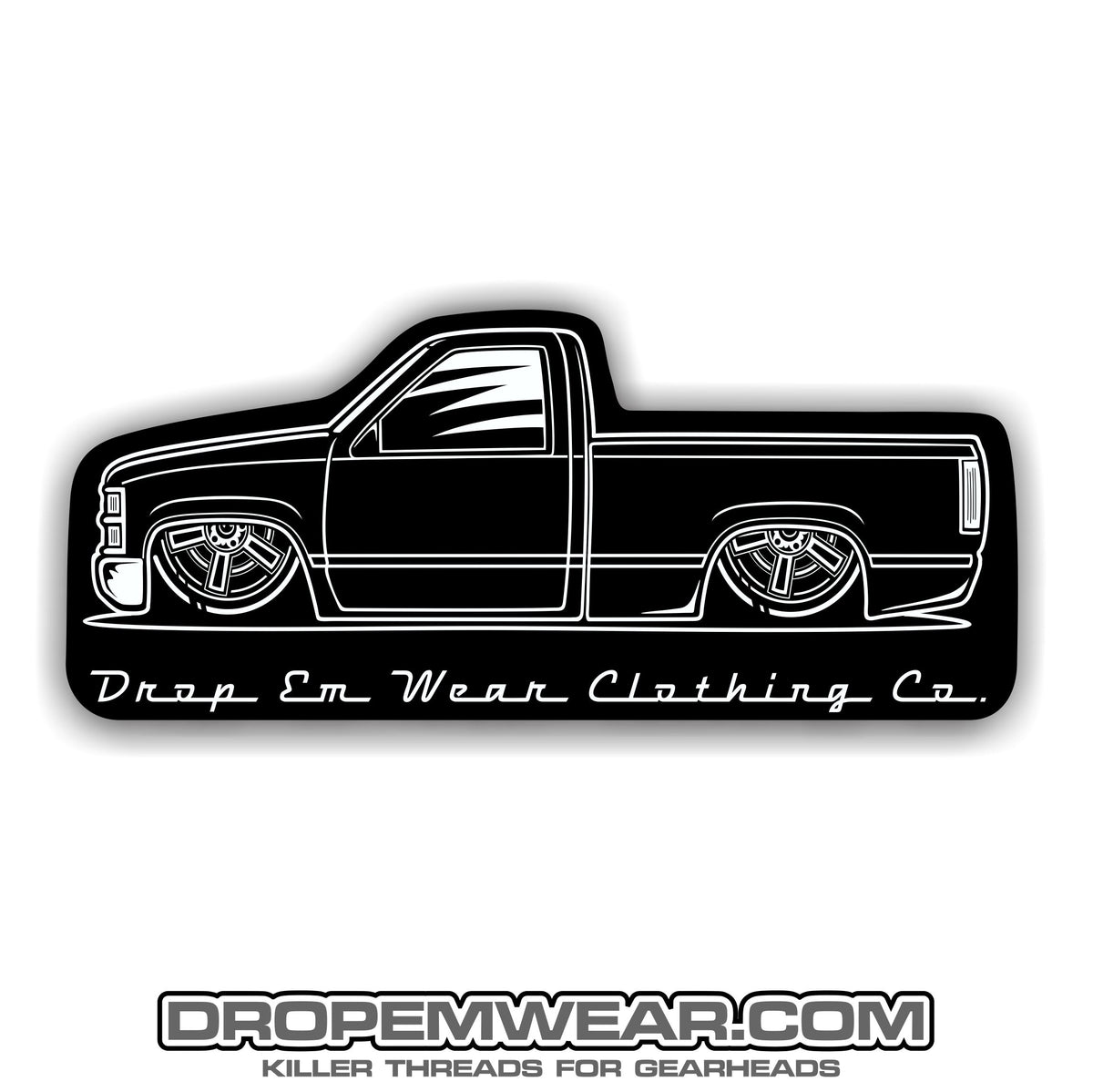 2X6 OBS CHEVY STICKER – Drop Em wear clothing